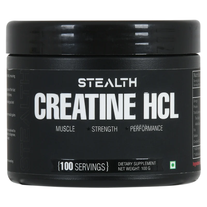 Creatine HCL - 100 Grams Unflavoured – Stealth Supps